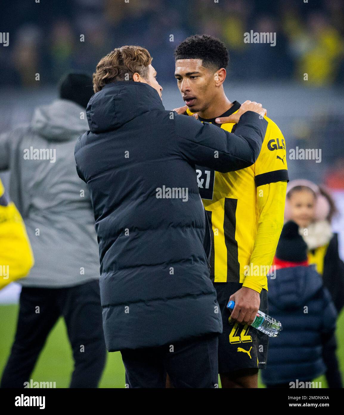 Dortmund, Germany. 22nd Jan, 2023. Trainer Edin Terzic (BVB), Jude ...