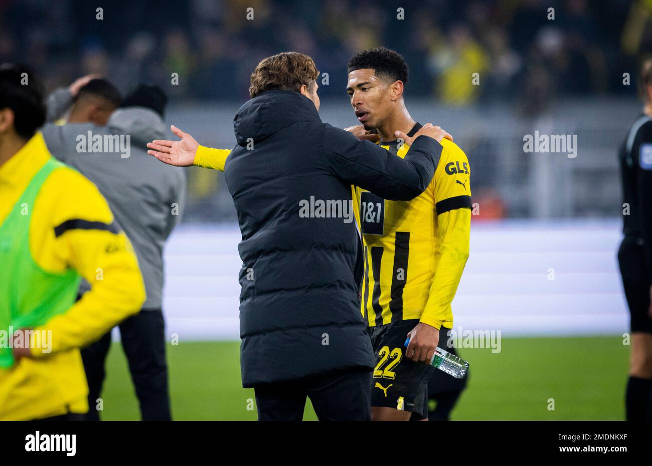 Dortmund, Germany. 22nd Jan, 2023. Trainer Edin Terzic (BVB), Jude ...