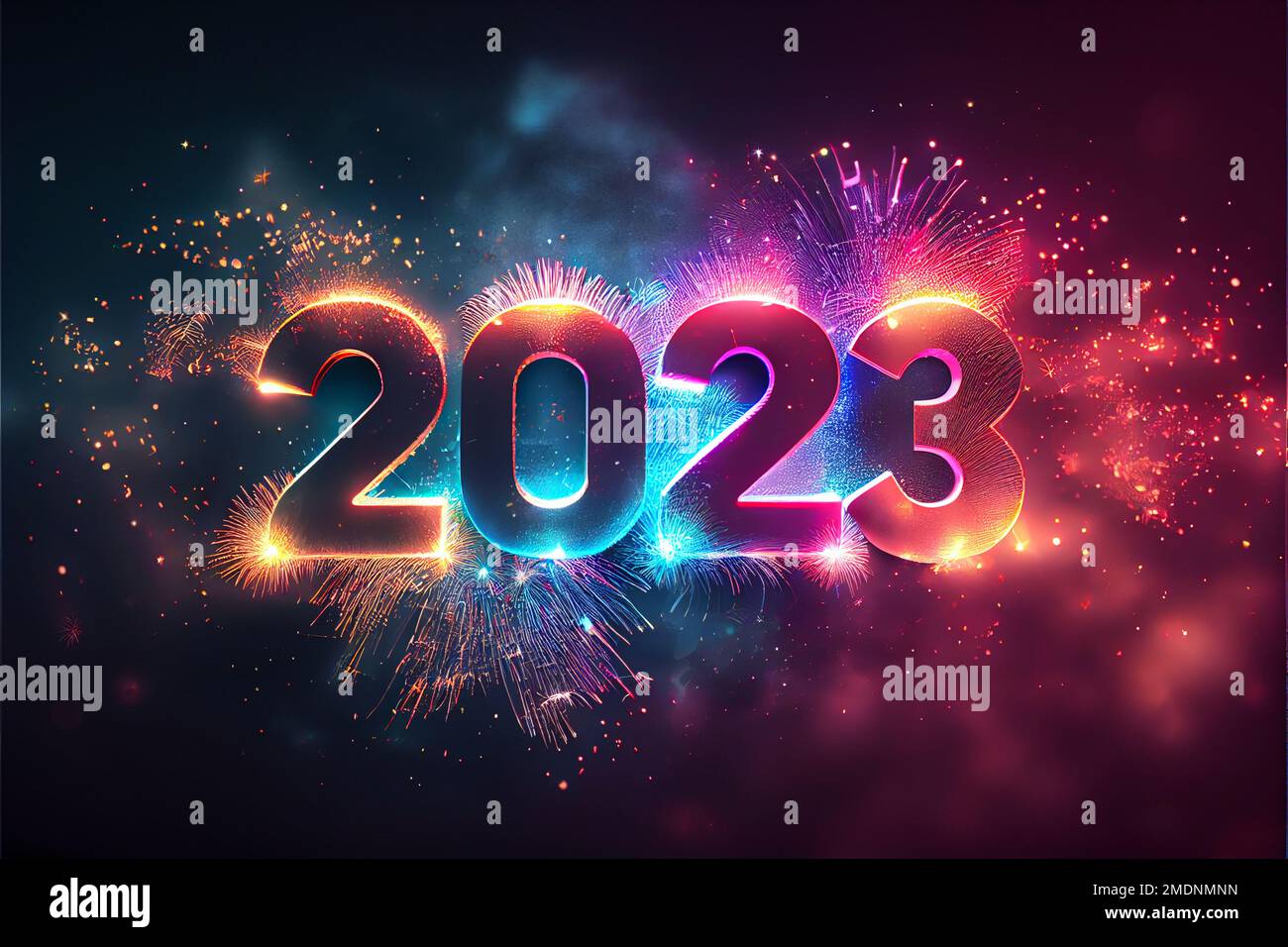 Happy new year 2023 fireworks hi-res stock photography and images - Alamy