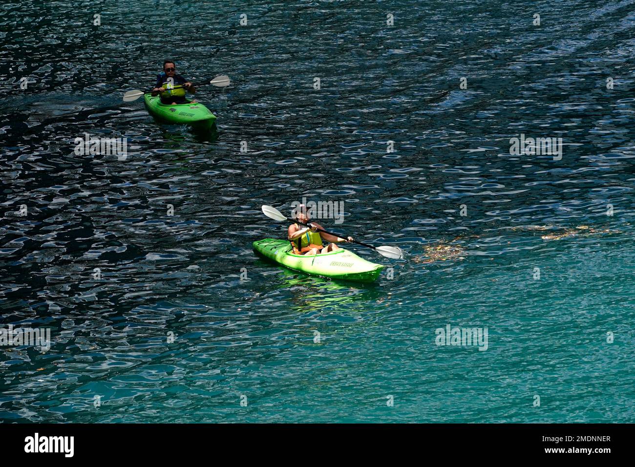 People enjoy kayaking on Chicago River Wednesday, Sept. 1, 2021, in ...