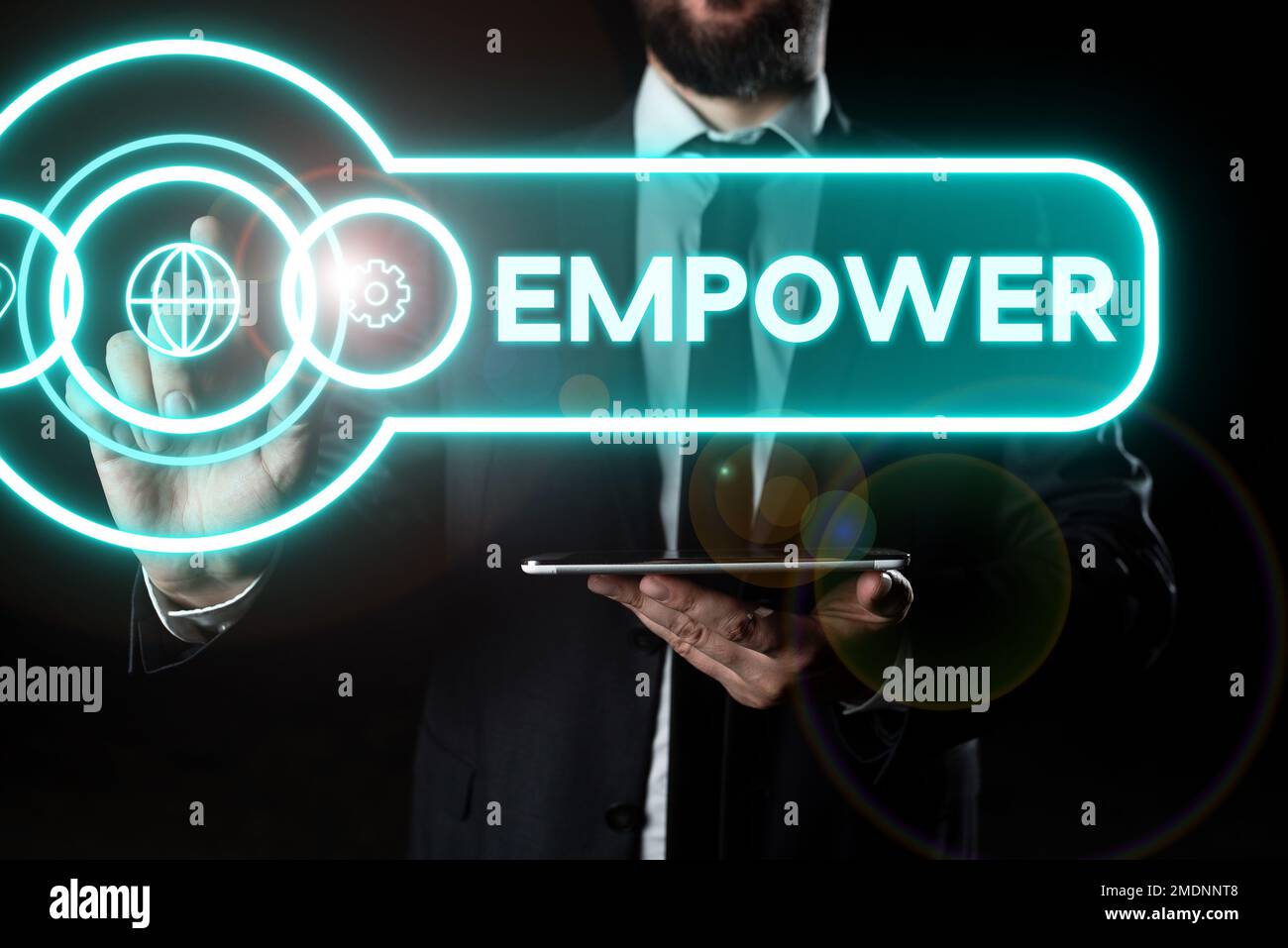 Text sign showing Empower. Business showcase to give power or authority ...