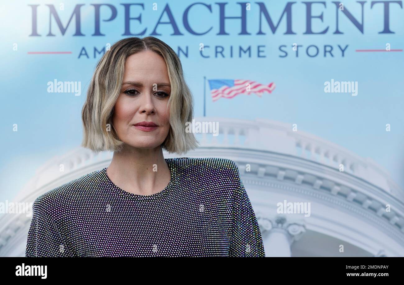 Sarah Paulson, a cast member in "Impeachment: American Crime Story ...