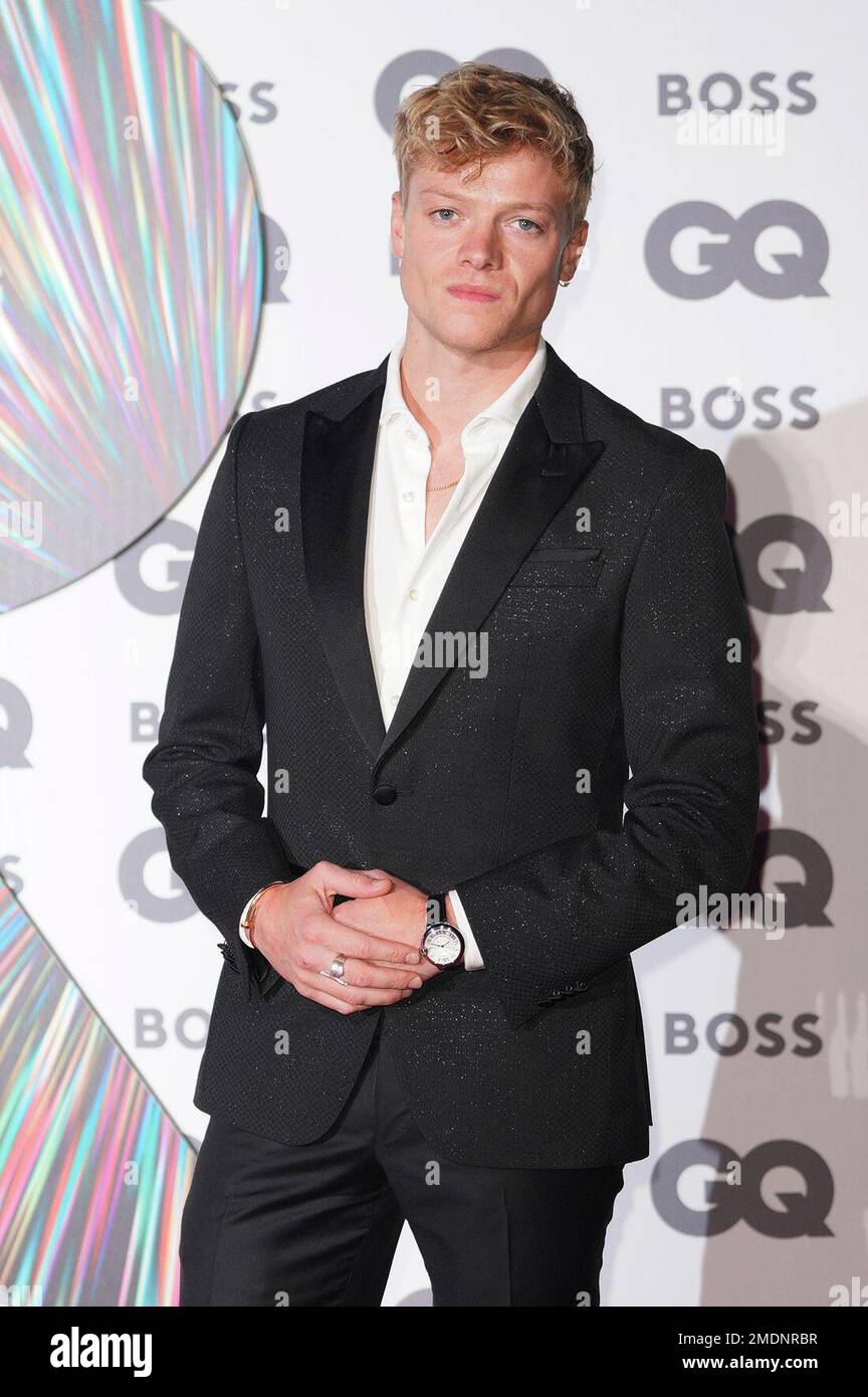 Tom Rhys Harries attends GQ Men of The Year Awards, Tate Modern, London ...
