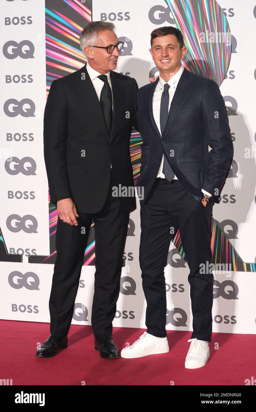 Gary Lineker and George Lineker attend GQ Men of The Year Awards, Tate ...