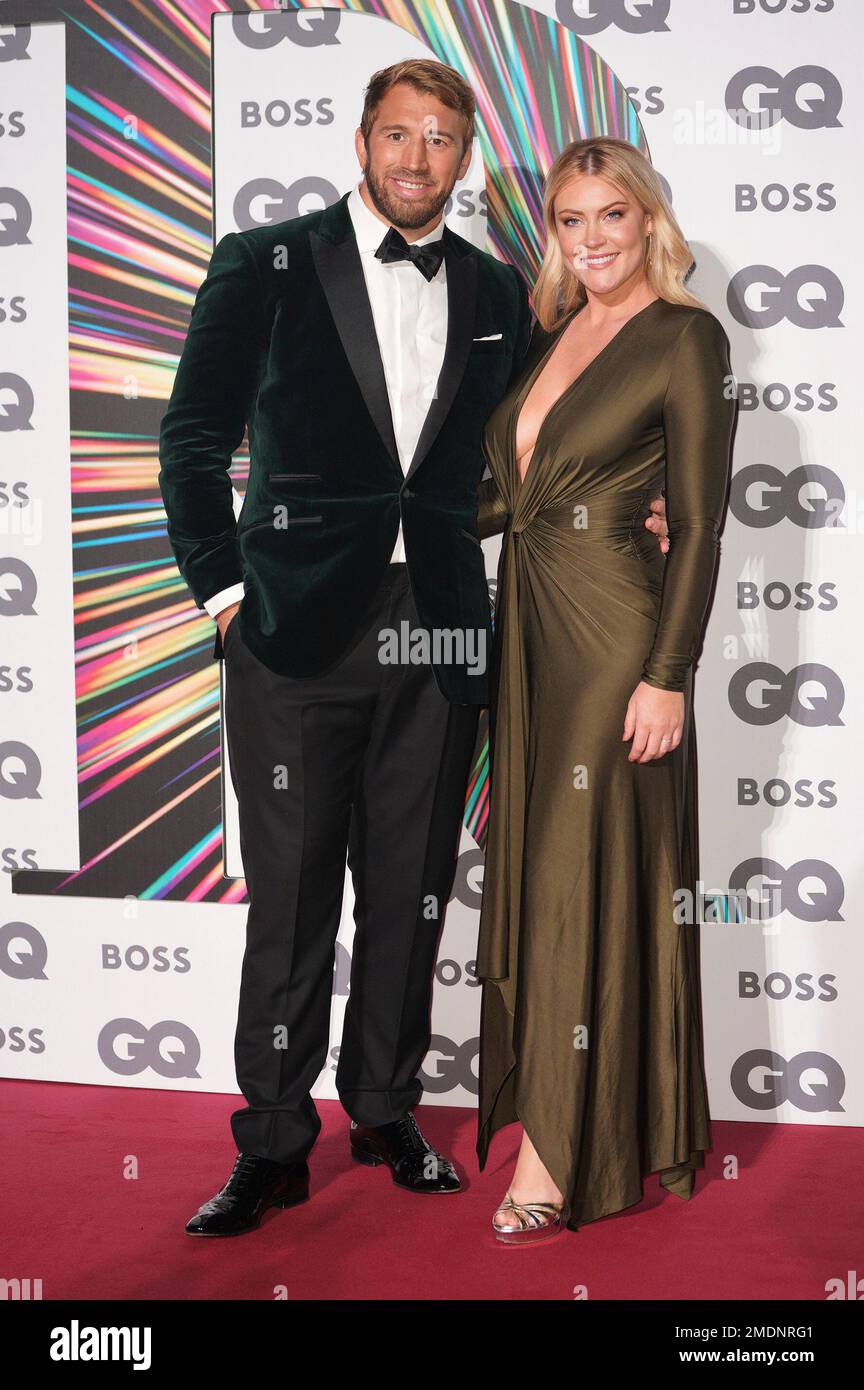 Chris Robshaw and Camilla Kerslake attend GQ Men of The Year Awards ...