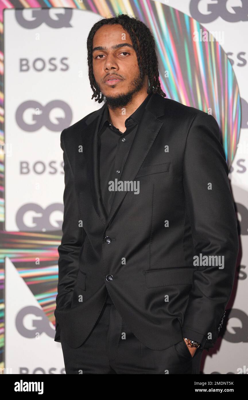 AJ Tracey attends GQ Men of The Year Awards, Tate Modern, London ...