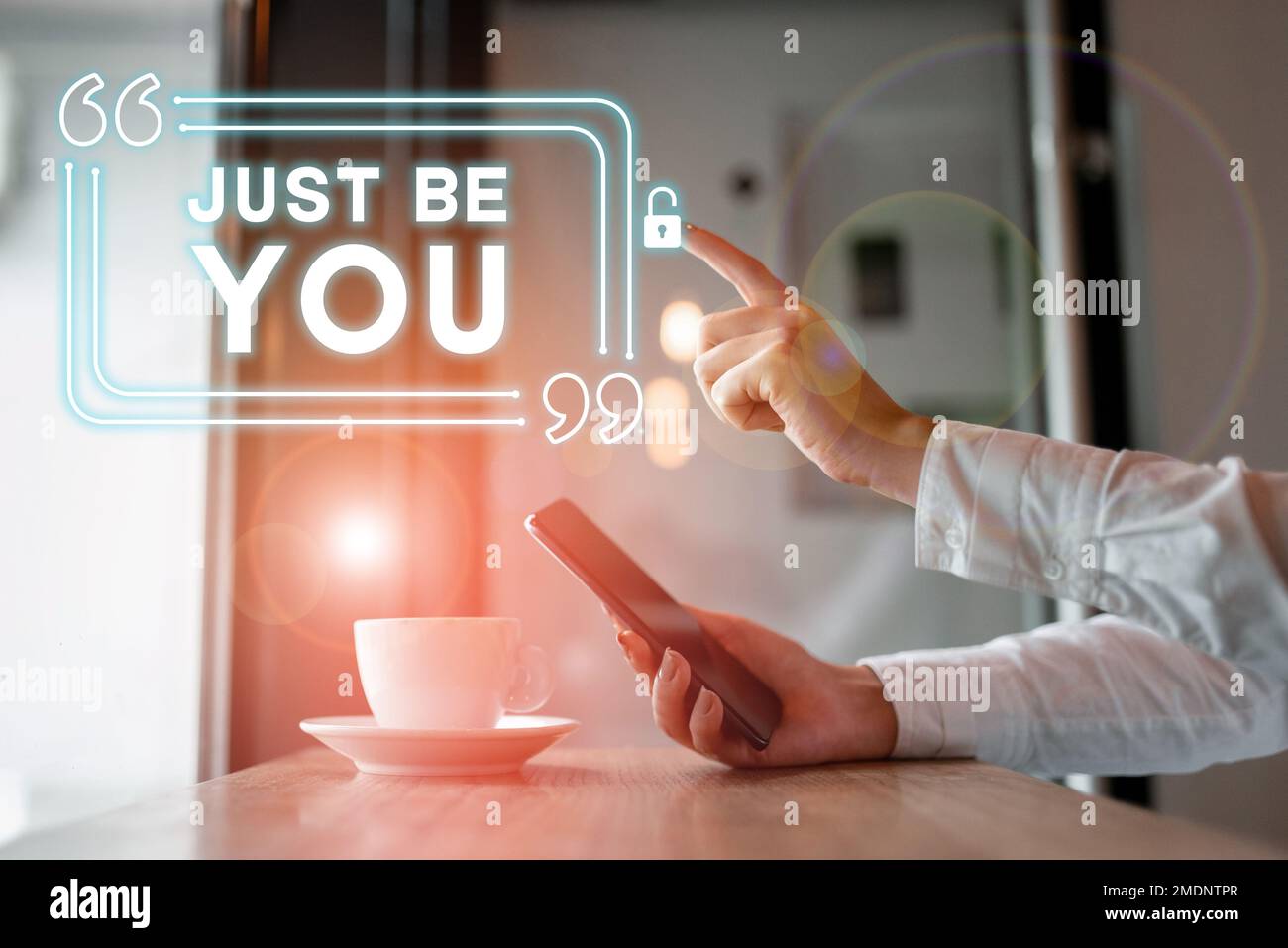 Conceptual caption Just Be You. Word Written on Keep being authentic ...