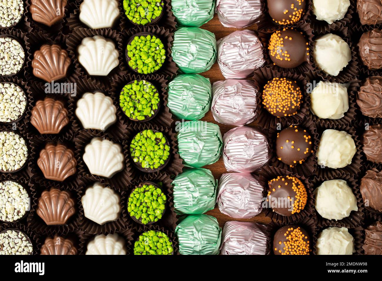 Chocolate. Fine chocolate varieties with white, dark and milk chocolate ...