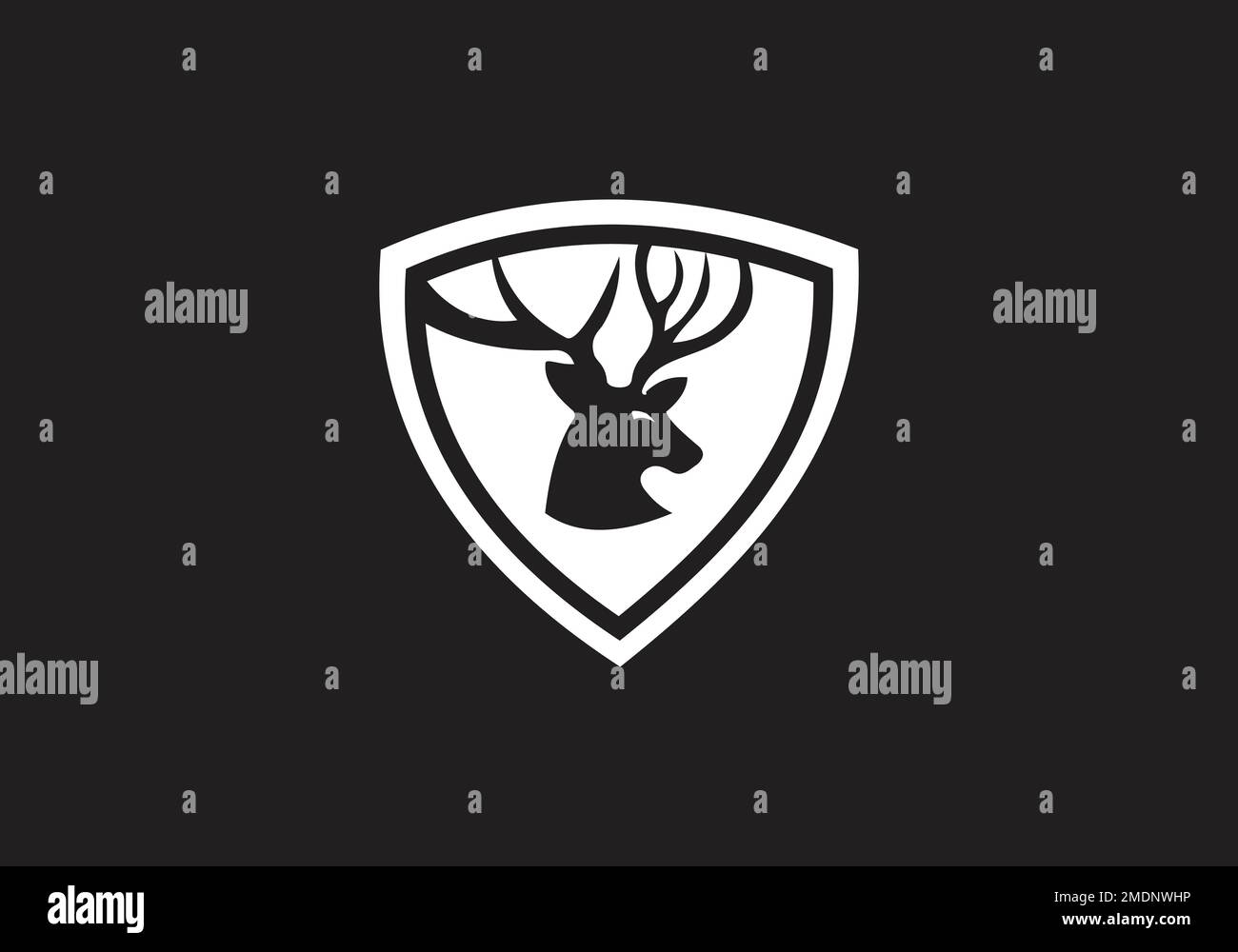 this is deer logo design Stock Vector Image & Art - Alamy