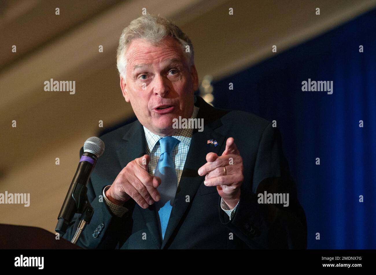 Virginia Democratic gubernatorial candidate Terry McAuliffe addresses ...