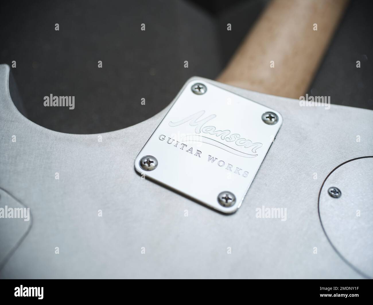 Manson Guitar Works Matt Bellamy DL-0R electric guitar Stock Photo - Alamy