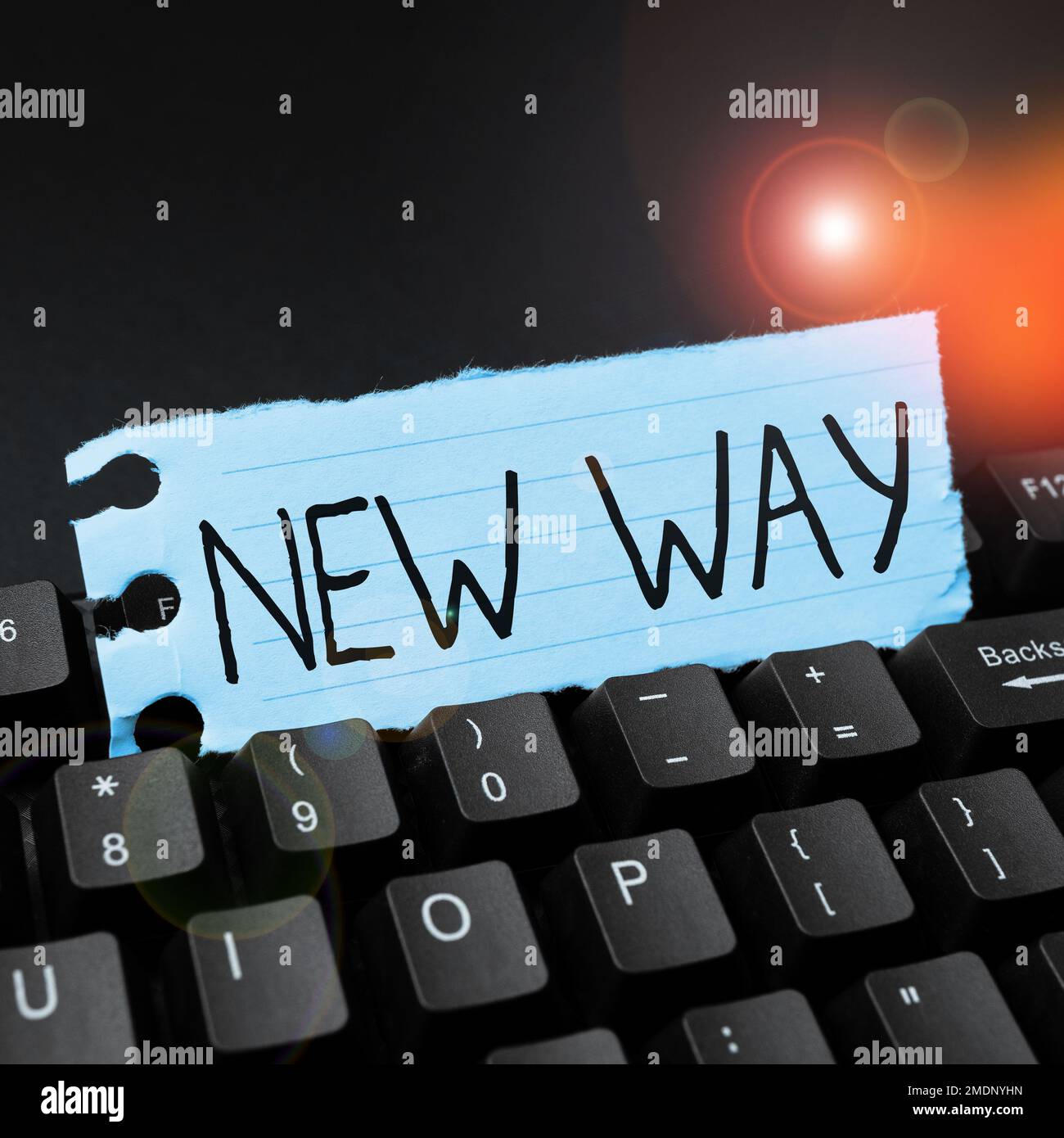 Handwriting text New Way. Business idea To move from one place To make ...