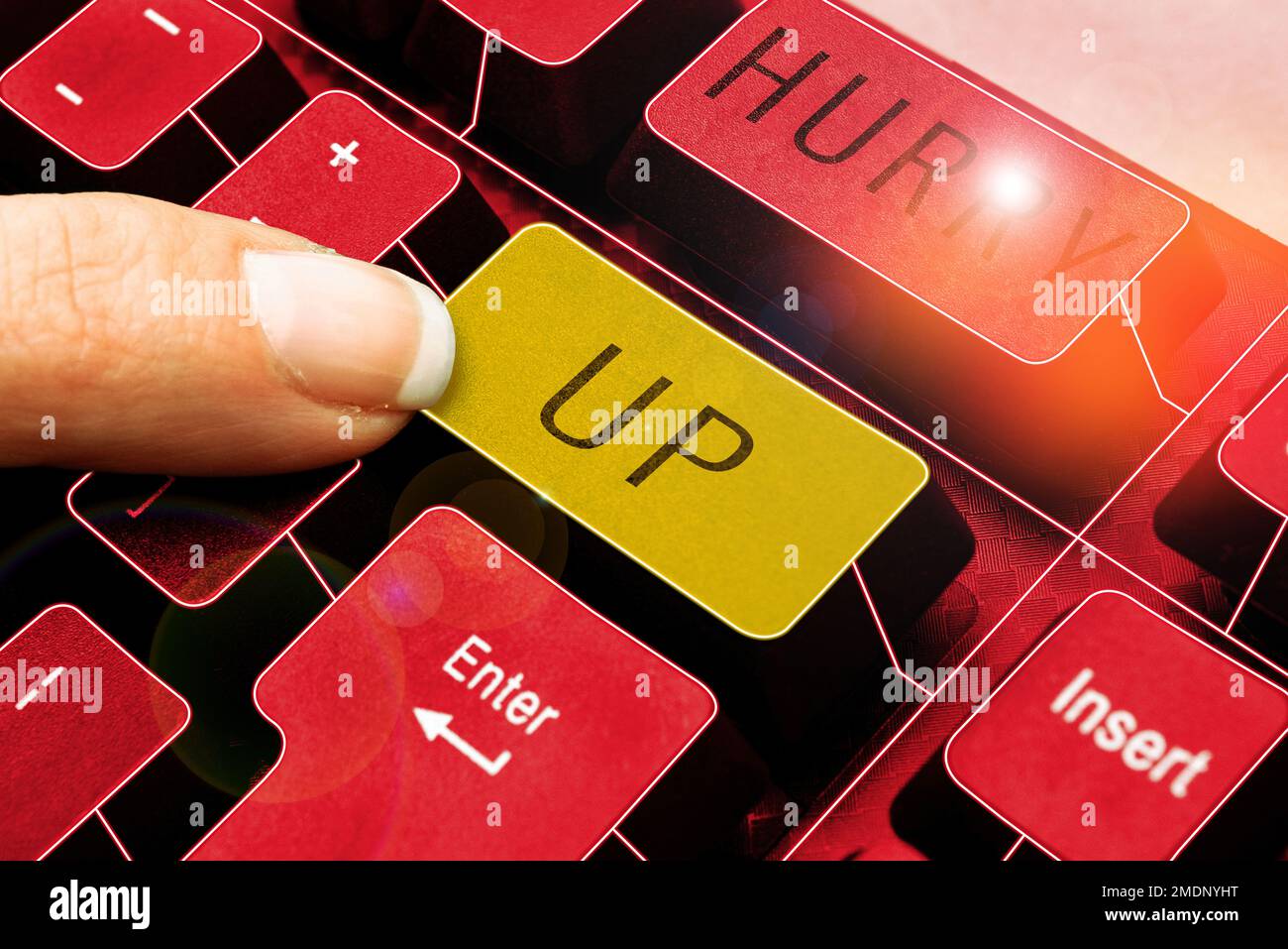 Text showing inspiration Hurry Up. Concept meaning asking someone to do ...