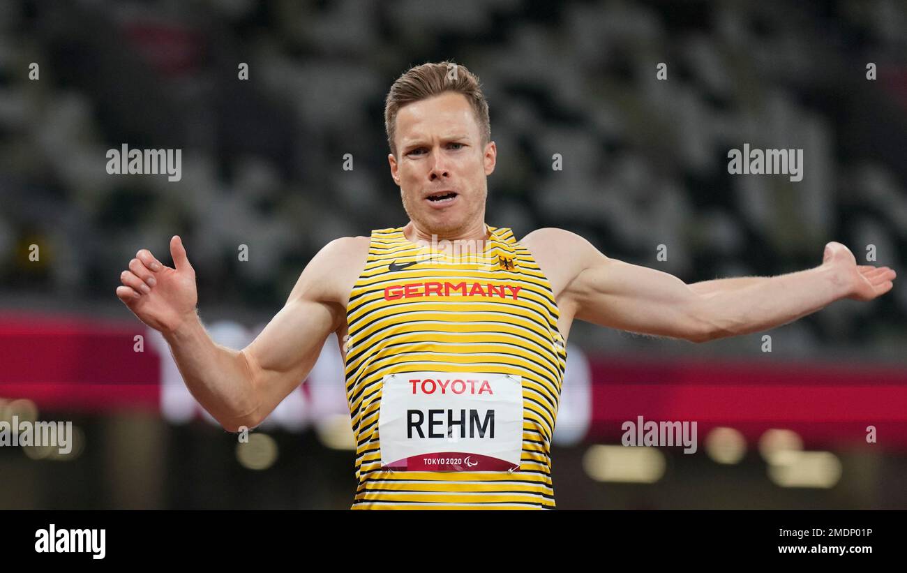 Germany's Markus Rehm competes during the men's long jump T64 final in ...