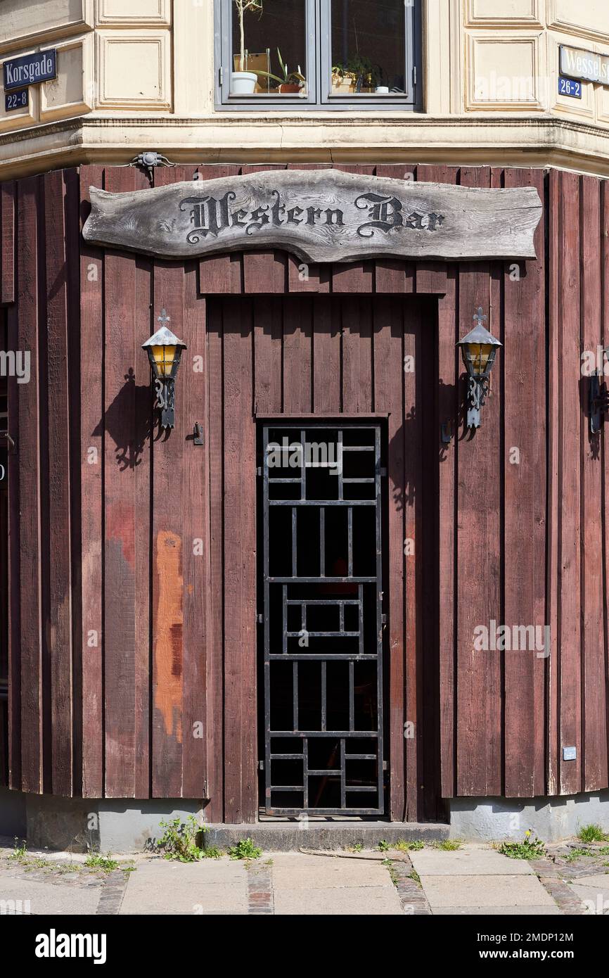 Diligencen, Western Bar, entrance on the corner of Korsgade and ...