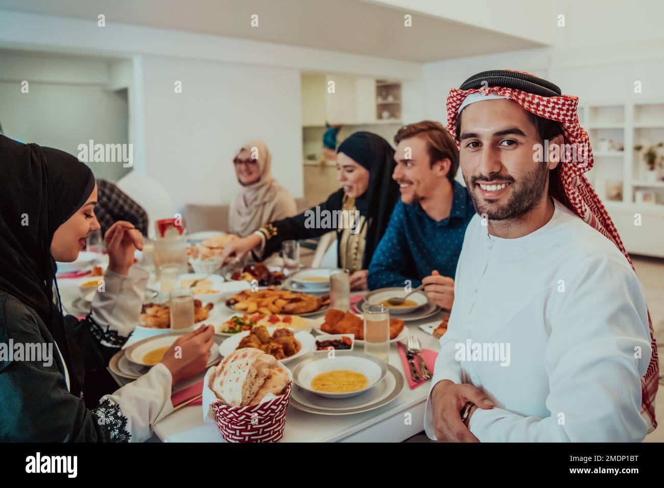 Ramadan feast family and saudi hi-res stock photography and images - Alamy