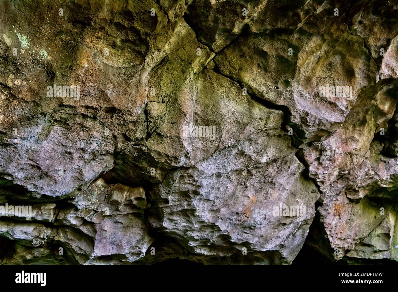 Evidence of solution activity in limestone in the form of scalloping ...