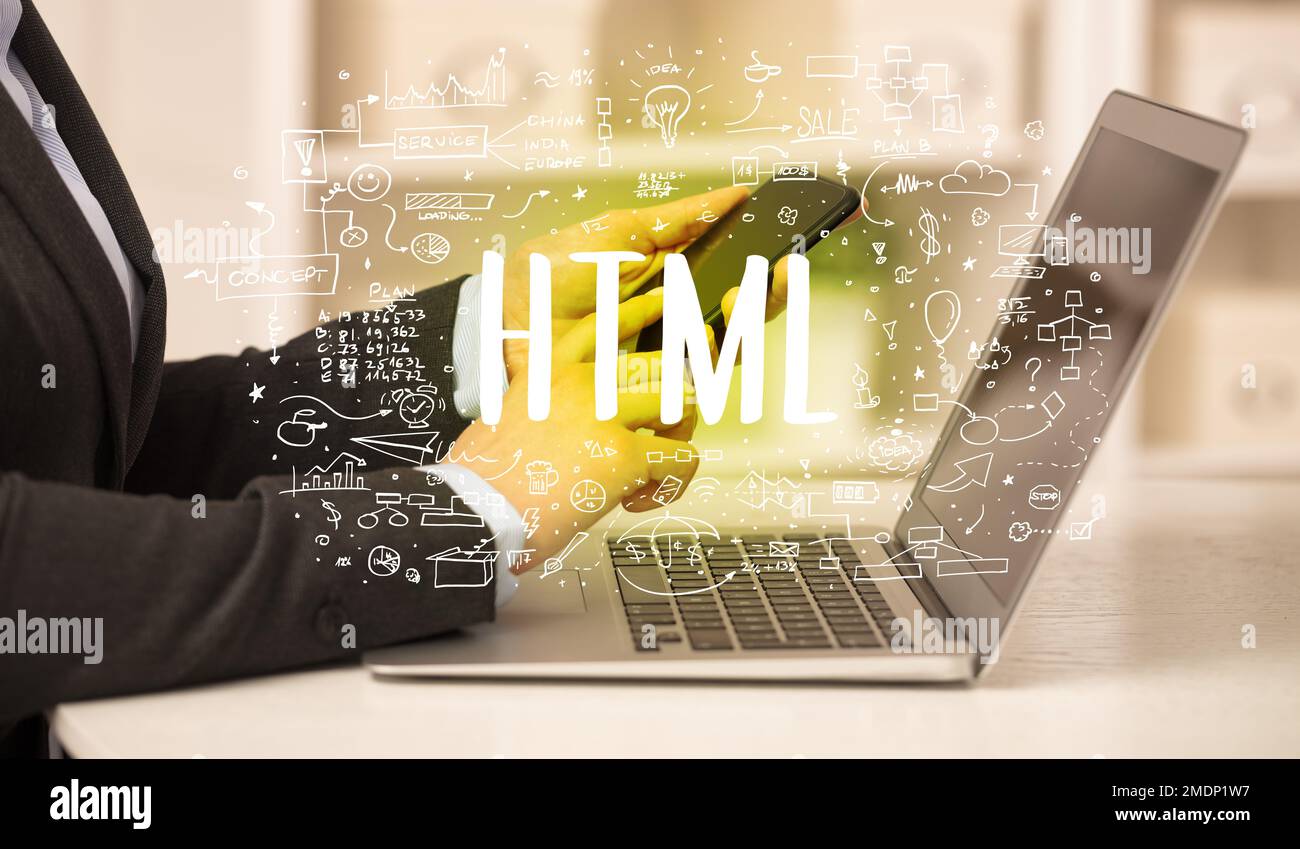 hand working on new modern computer Stock Photo - Alamy