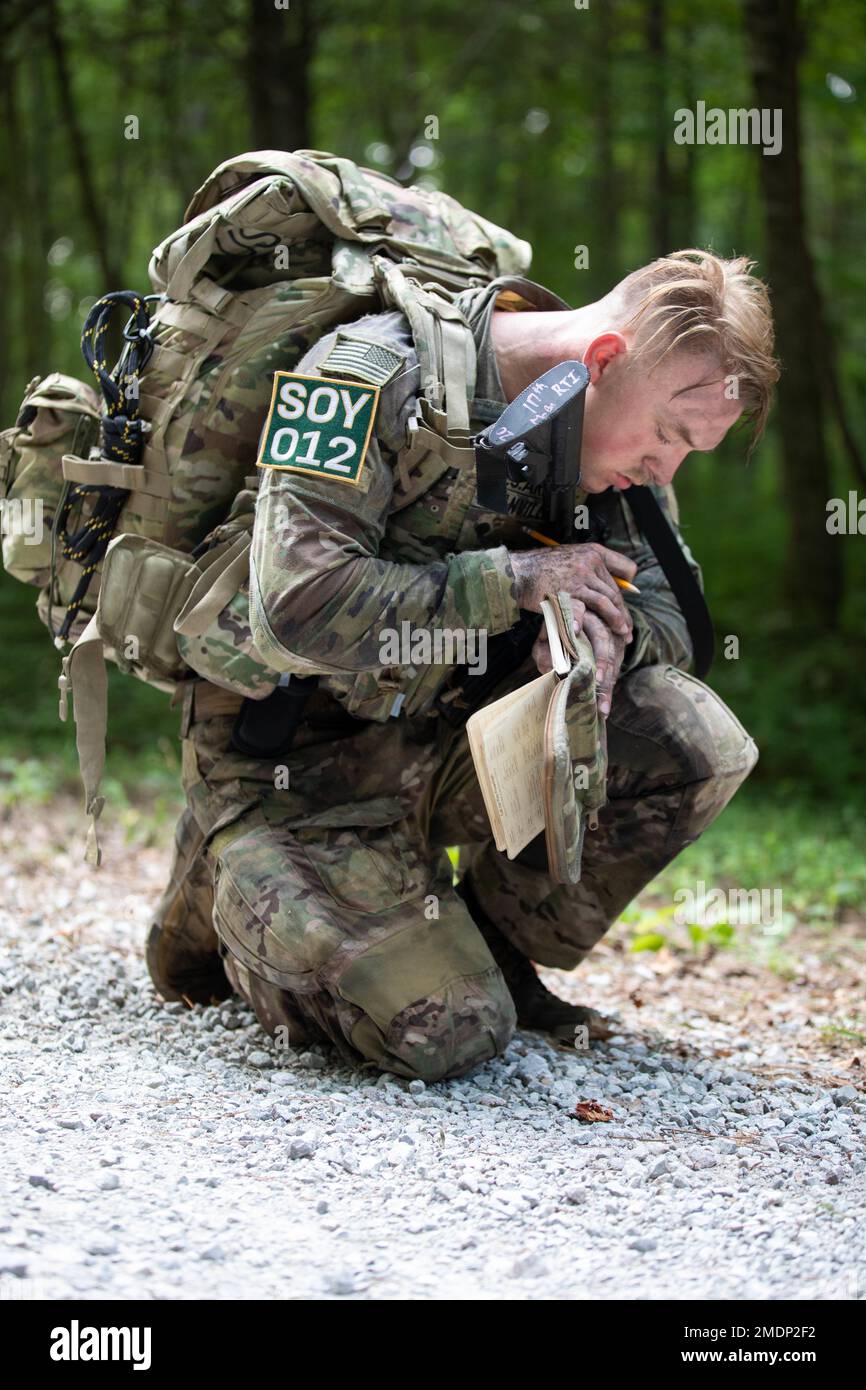 U.S. Army Spc. Austin Manville gives an Unexploded Ordnance (UXO ...