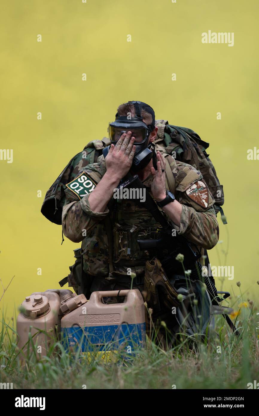 U.S. Army Spc. Grayson Vaughn, a military policeman with the 252nd ...