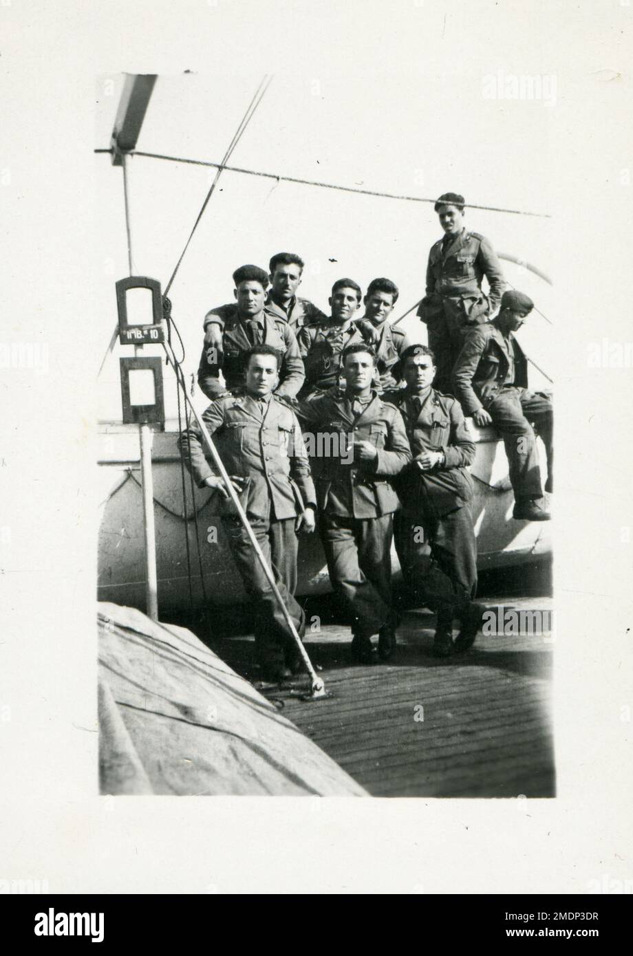 Italian soldiers on the Italia Ship, going to africa, 1937 -Motonave ...