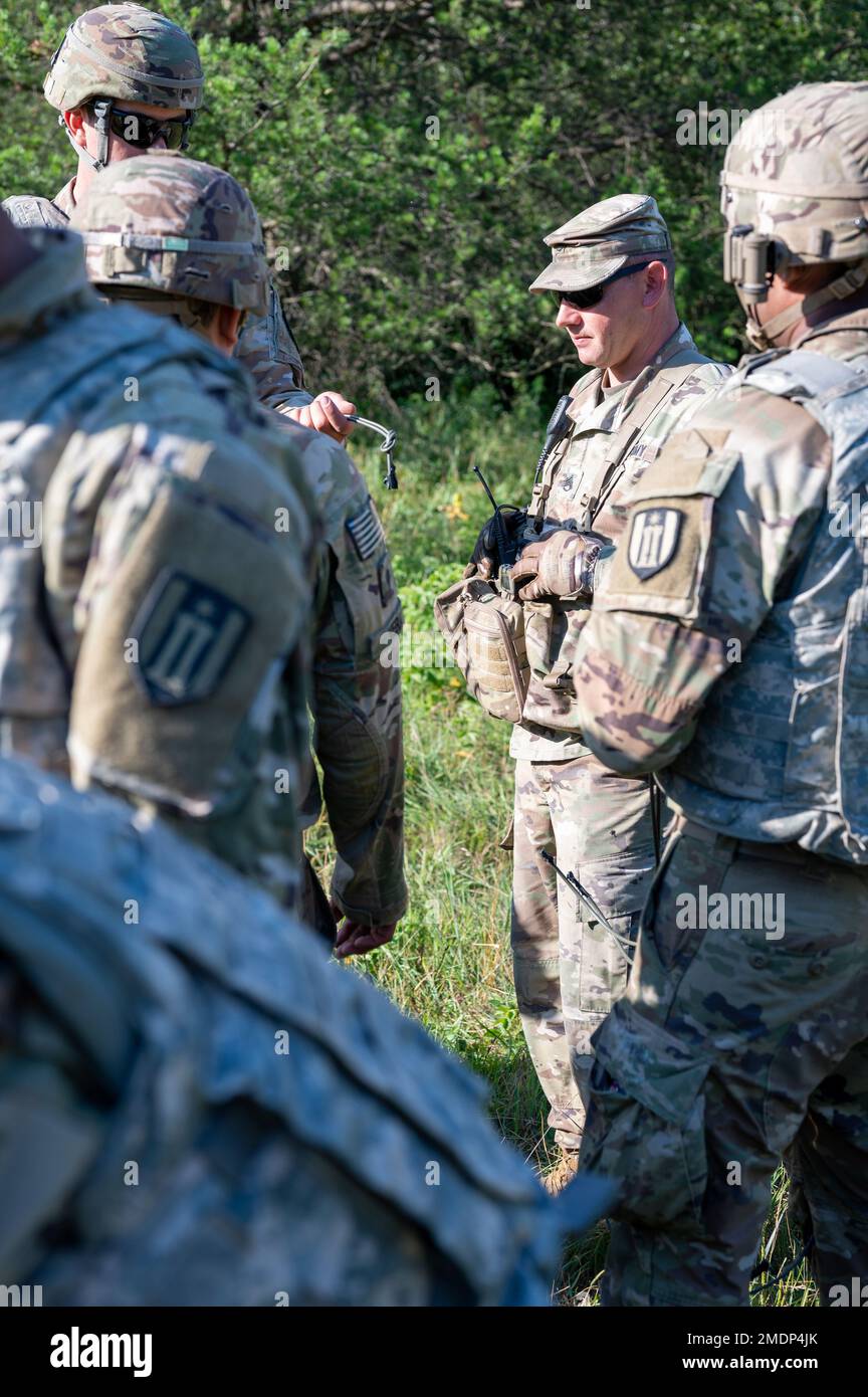 Staff Sgt. Matthew Hengstl, an observer coach/trainer for 1st Brigade ...