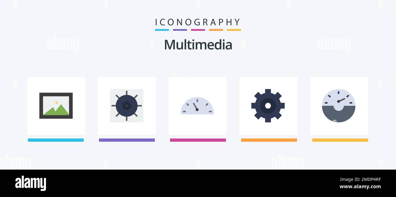 Multimedia Flat 5 Icon Pack Including . speed. speed. dash. Creative ...