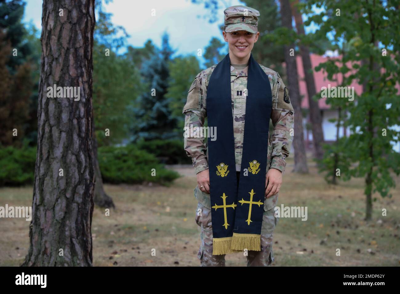 U.S. Army Capt. Anna Page, battalion chaplain assigned to 330th ...