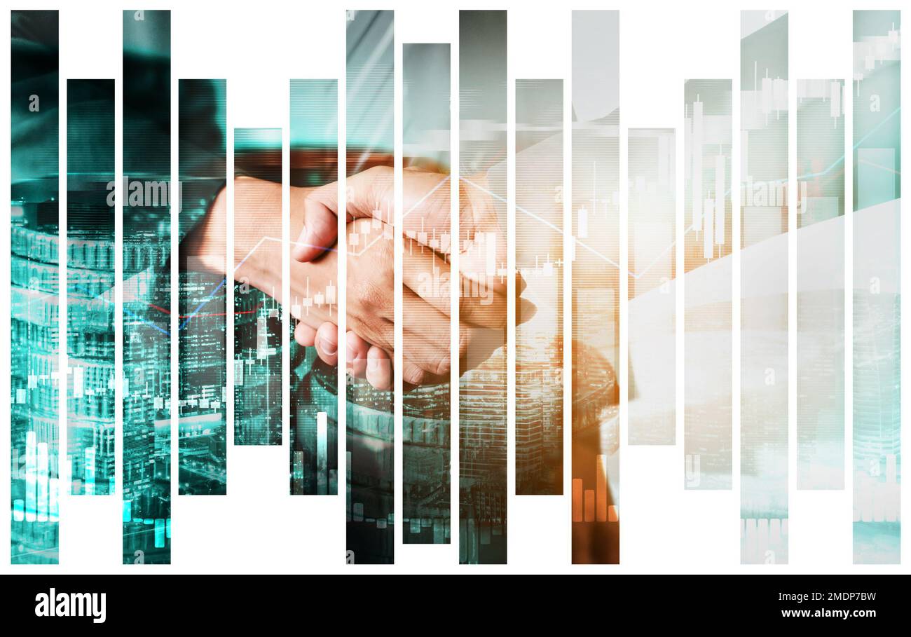 Handshake background Cut Out Stock Images & Pictures - Alamy