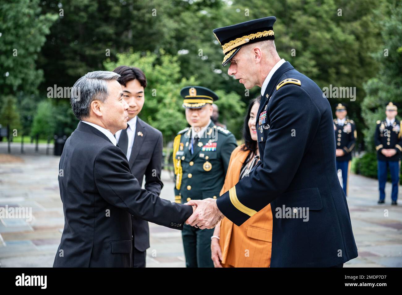 Maj. Gen. Allan M. Pepin (right), commanding general, Joint Task Force ...