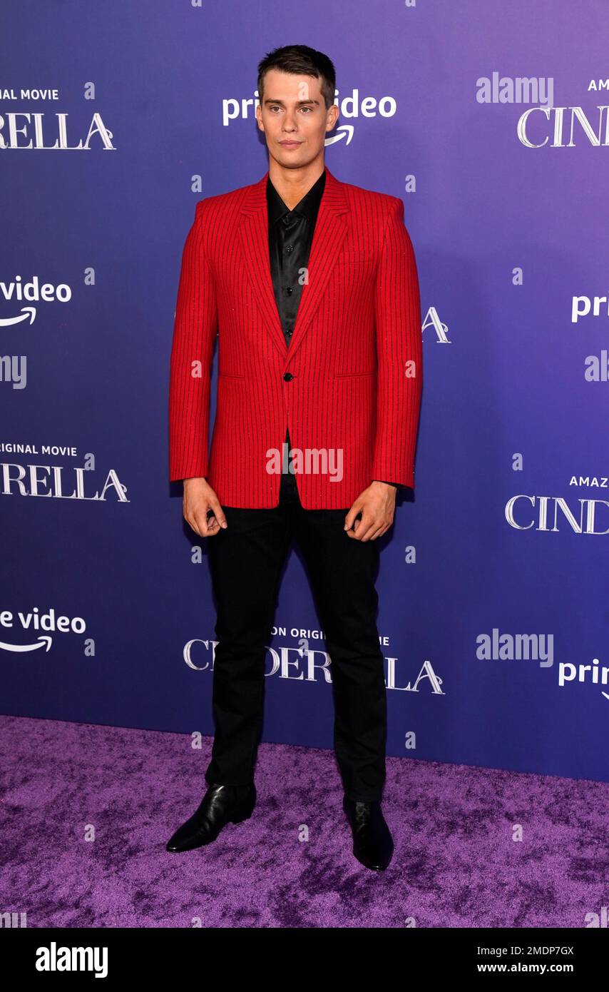 Nicholas Galitzine, a cast member in "Cinderella," poses at the ...
