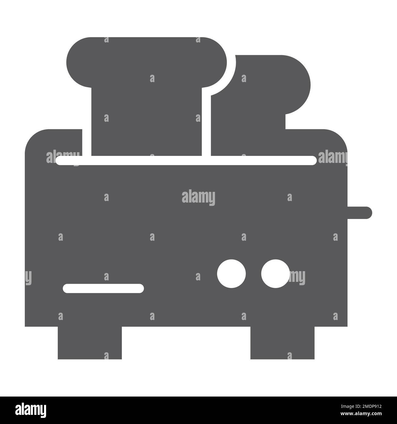 Toaster glyph icon, appliance and electrical, kitchenware sign, vector ...