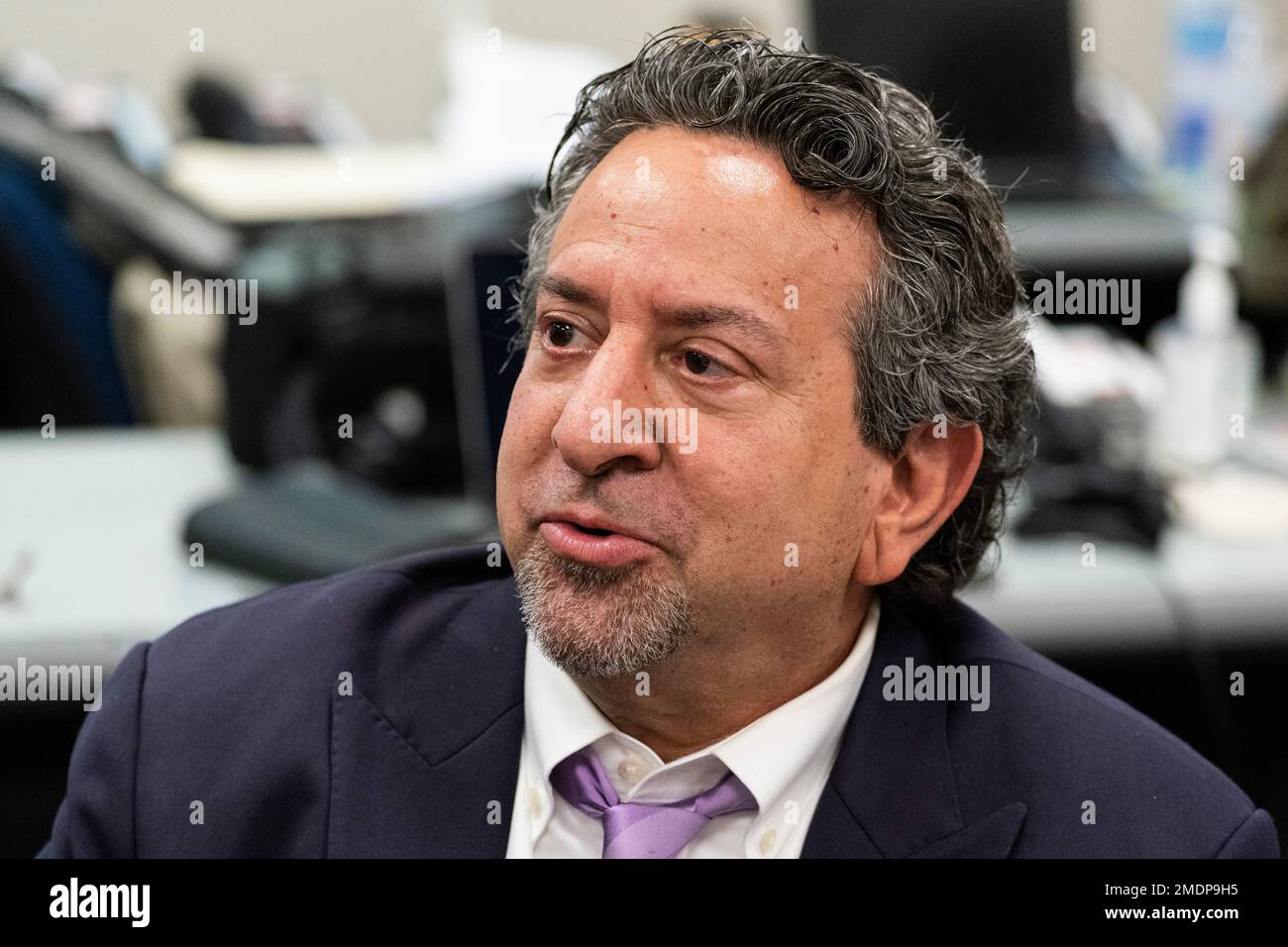 Attorney James Hodes speaks with reporters after an arraignment hearing ...