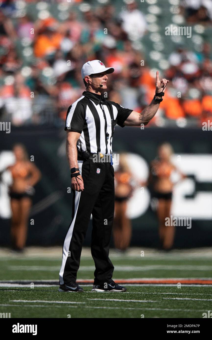 NFL referee Land Clark (130) on the field during an NFL football game ...
