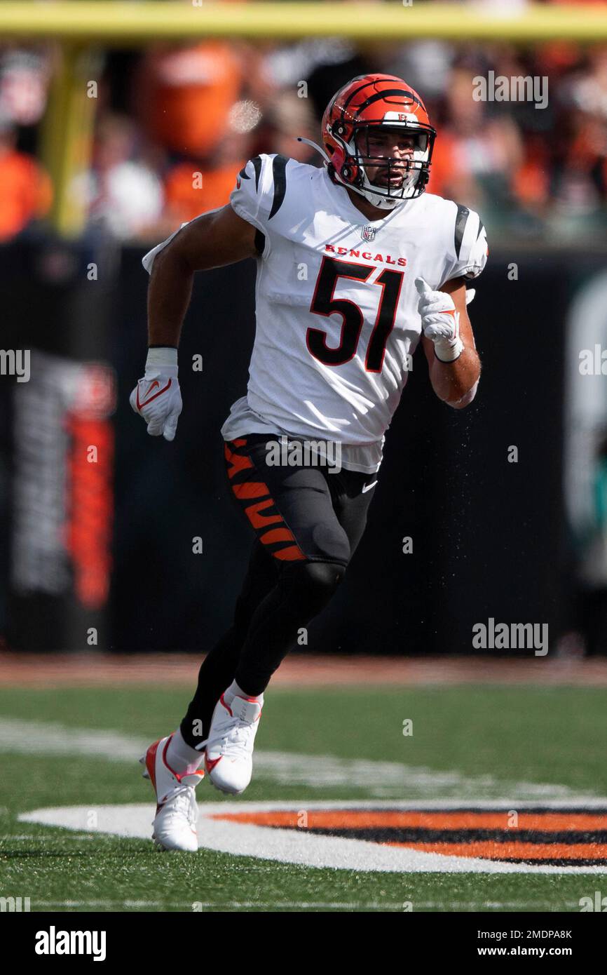 Cincinnati Bengals linebacker Markus Bailey (51) sprints downfield ...
