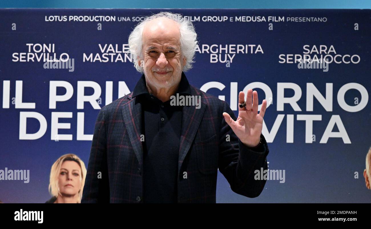 January 23, 2023, ROMA: Italian actor Toni Servillo poses during a ...