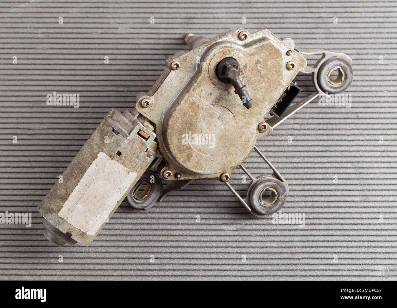 Rear car wiper motor, close-up Stock Photo - Alamy