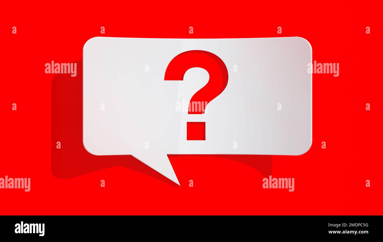 Paper question mark Stock Photo - Alamy