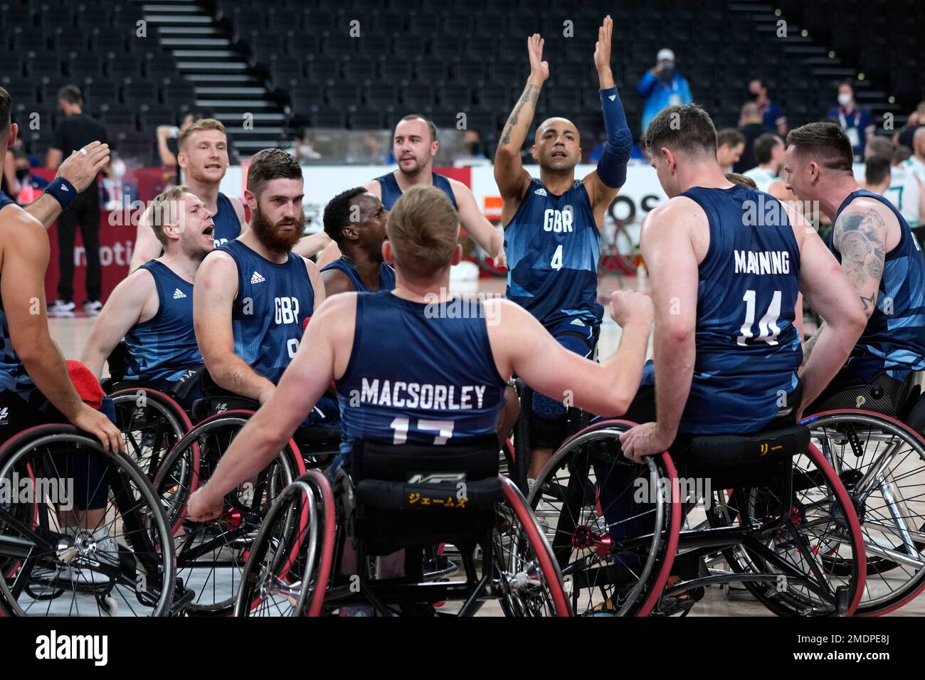 Britain's Gaz Choudhry (4) and teammates celebrate after winning over ...