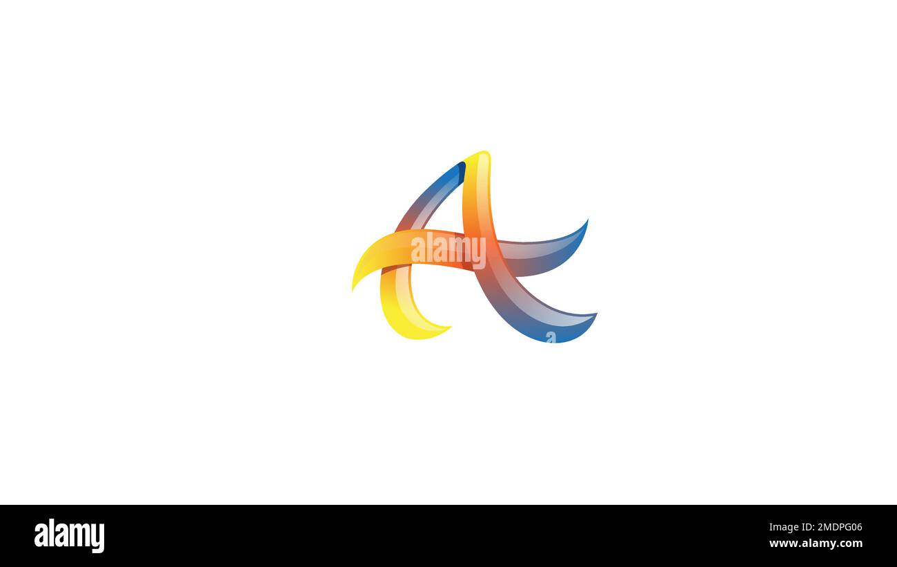 Creative Colorful A Letter Gradient Alphabet Logo Vector Stock Vector ...
