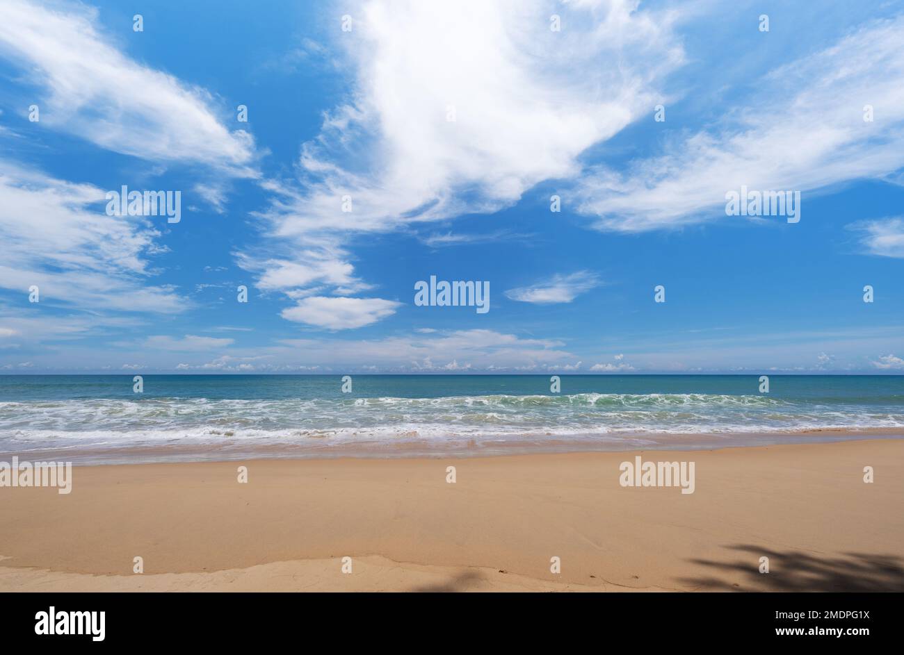 Beautiful Beach Sea in summer season, Amazing sea ocean sky background ...
