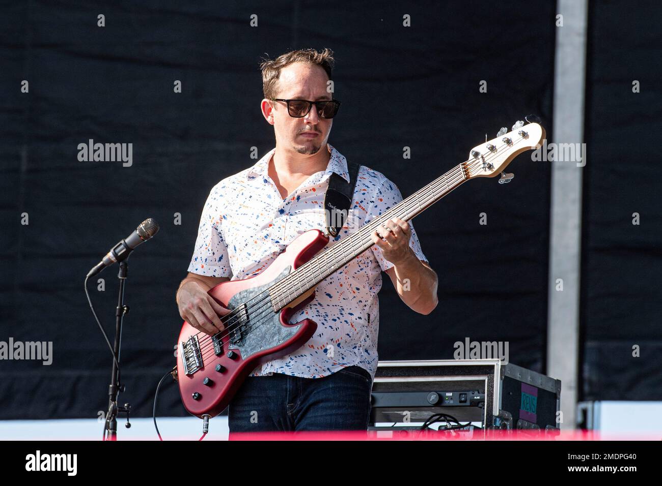 George Gekas of The Revivalists performs at the Railbird Music Festival ...