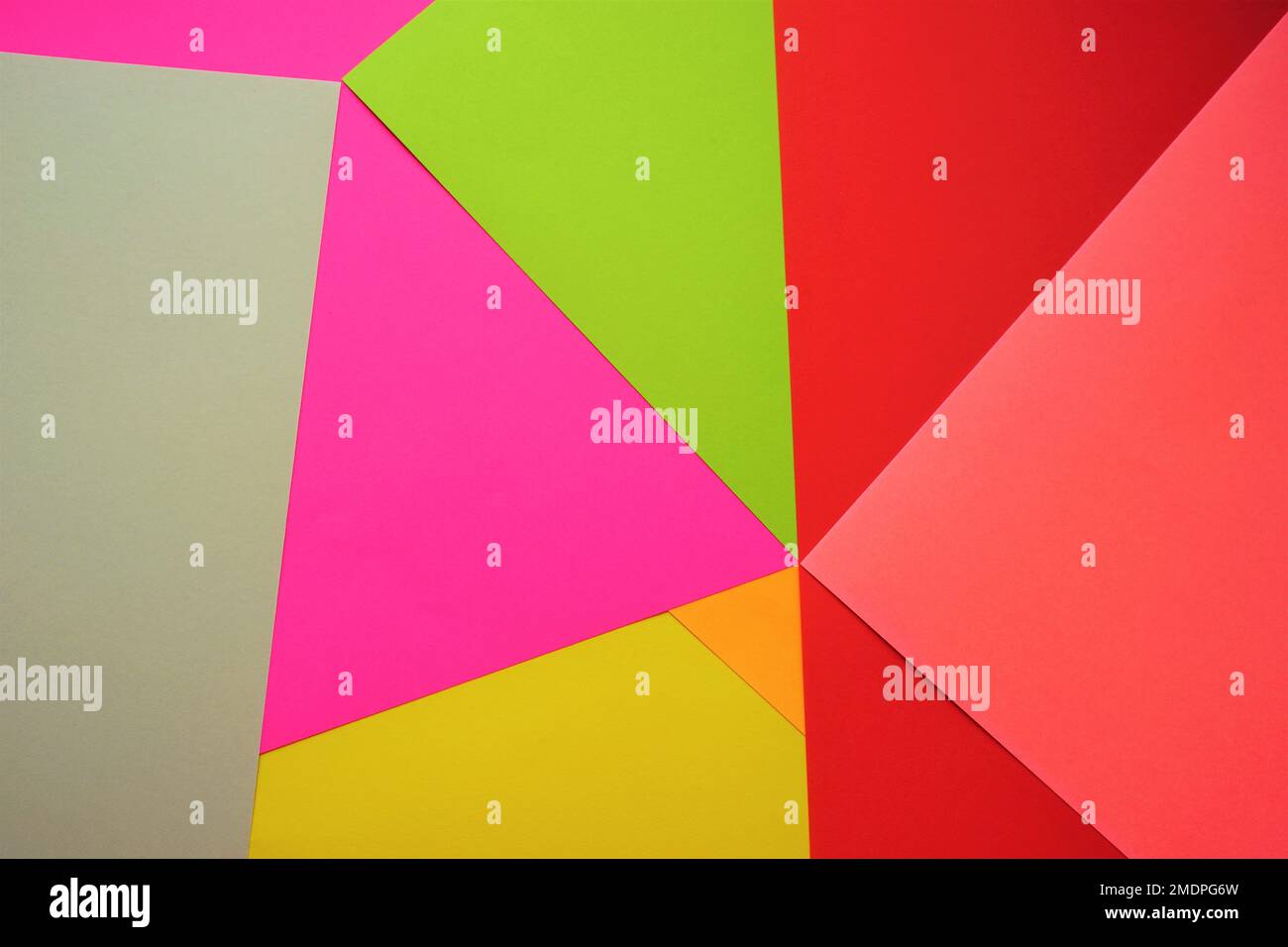 Happy background with different paper colors Stock Photo - Alamy