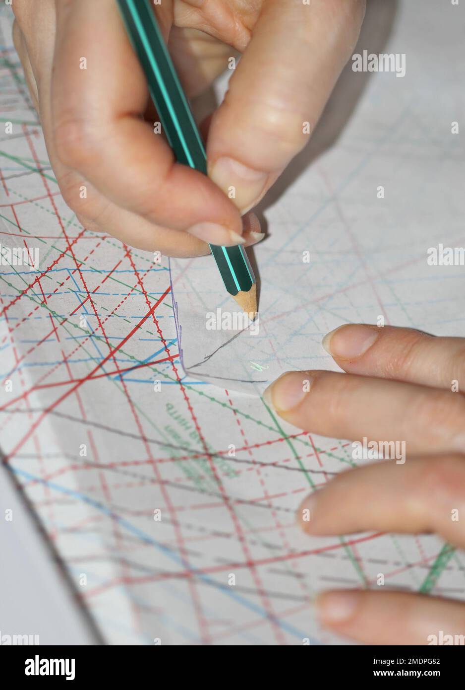 Tracing pattern hi-res stock photography and images - Alamy