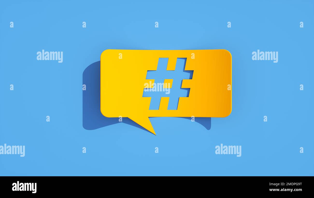 Hashtag icon tag logo hi-res stock photography and images - Alamy