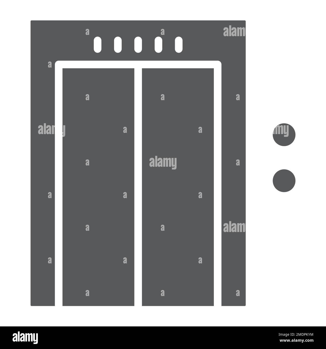 Elevator glyph icon, hotel and level, lift sign, vector graphics, a ...