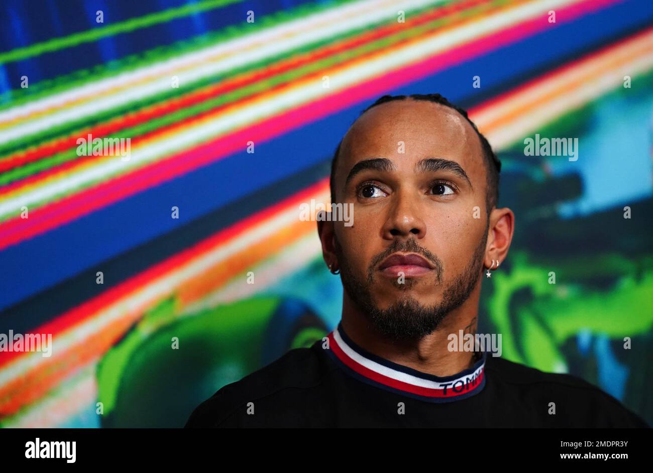 File photo dated 08-09-2022 of Lewis Hamilton, who said he had bananas ...