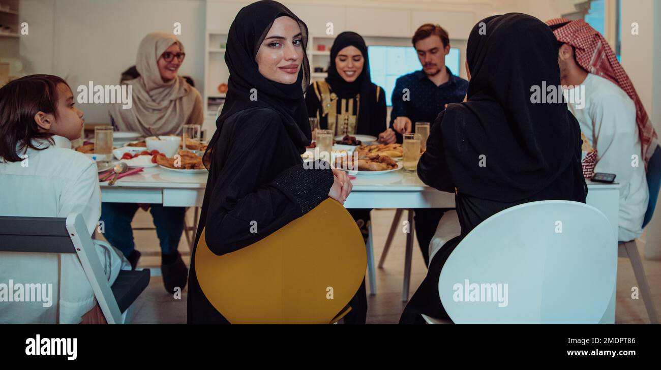 Ramadan feast family and saudi hi-res stock photography and images - Alamy