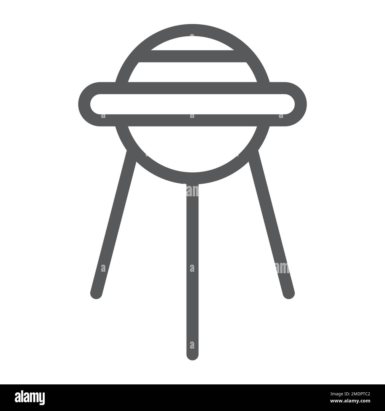 Sputnik line icon, space and shuttle, satellite sign, vector graphics, a linear pattern on a ...