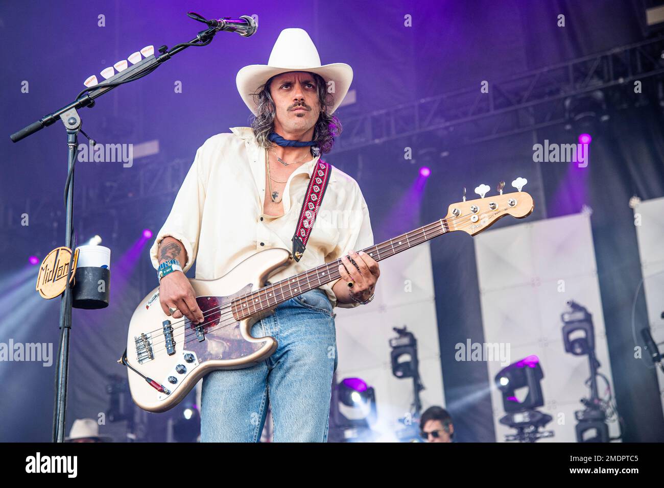 Cameron Duddy of Midland performs at the Railbird Music Festival on ...